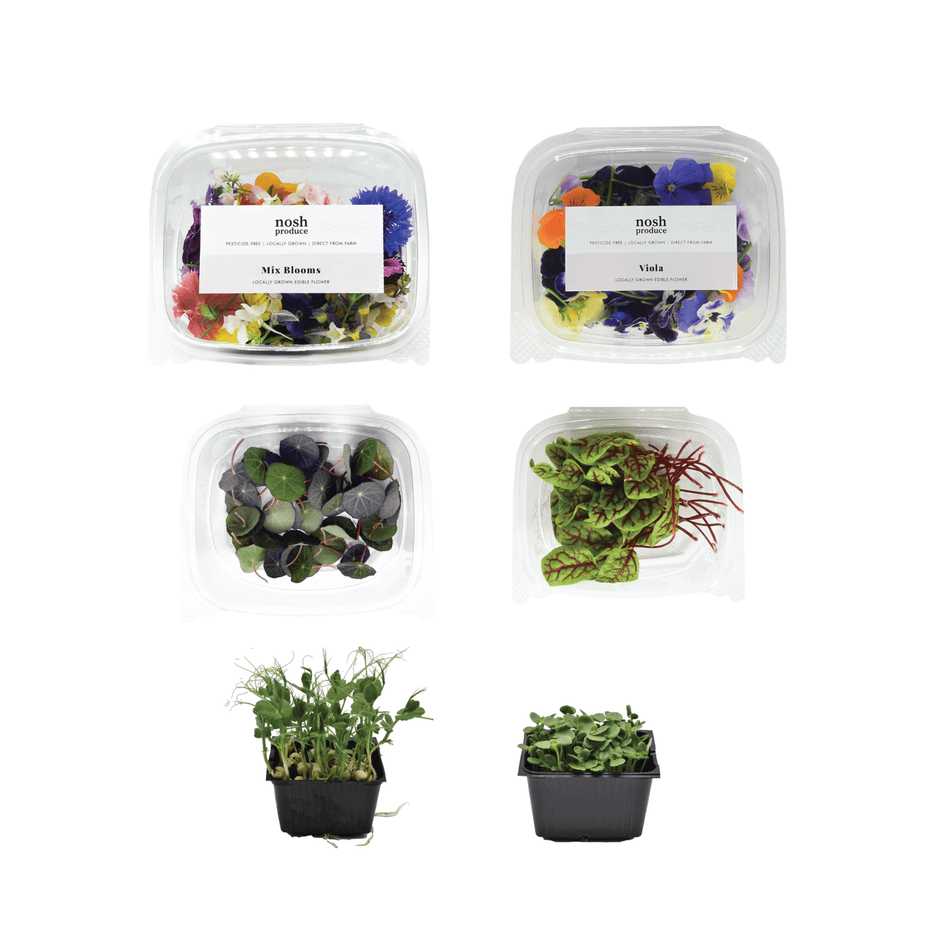 Edible Flowers - Nosh Produce | Edible Flowers, Microgreens & Specialty ...